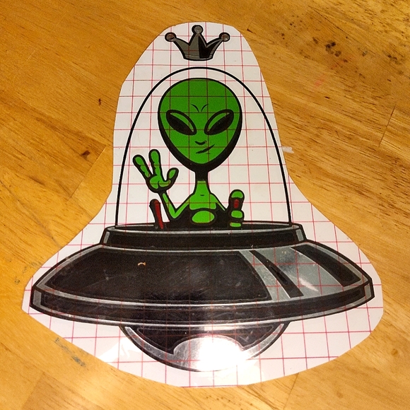 Fresh D'S | Wall Decor | Alien Vinyl Decal Sticker Shinny Chrome Area 5 ...